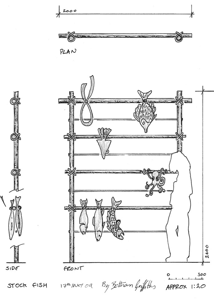 Stock Fish Rack | sculpture – the Ironwork studio
